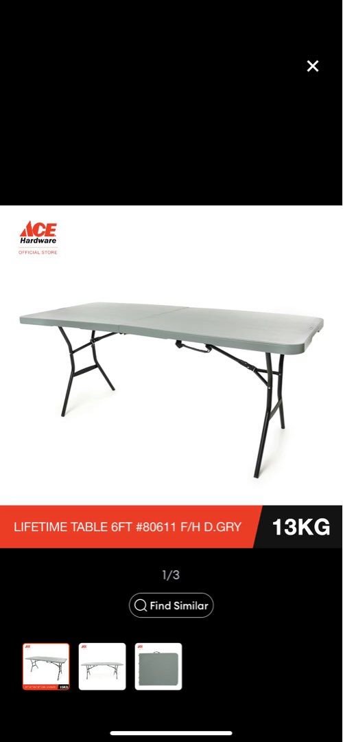 Lifetime table, Furniture & Home Living, Kitchenware & Tableware, Other ...