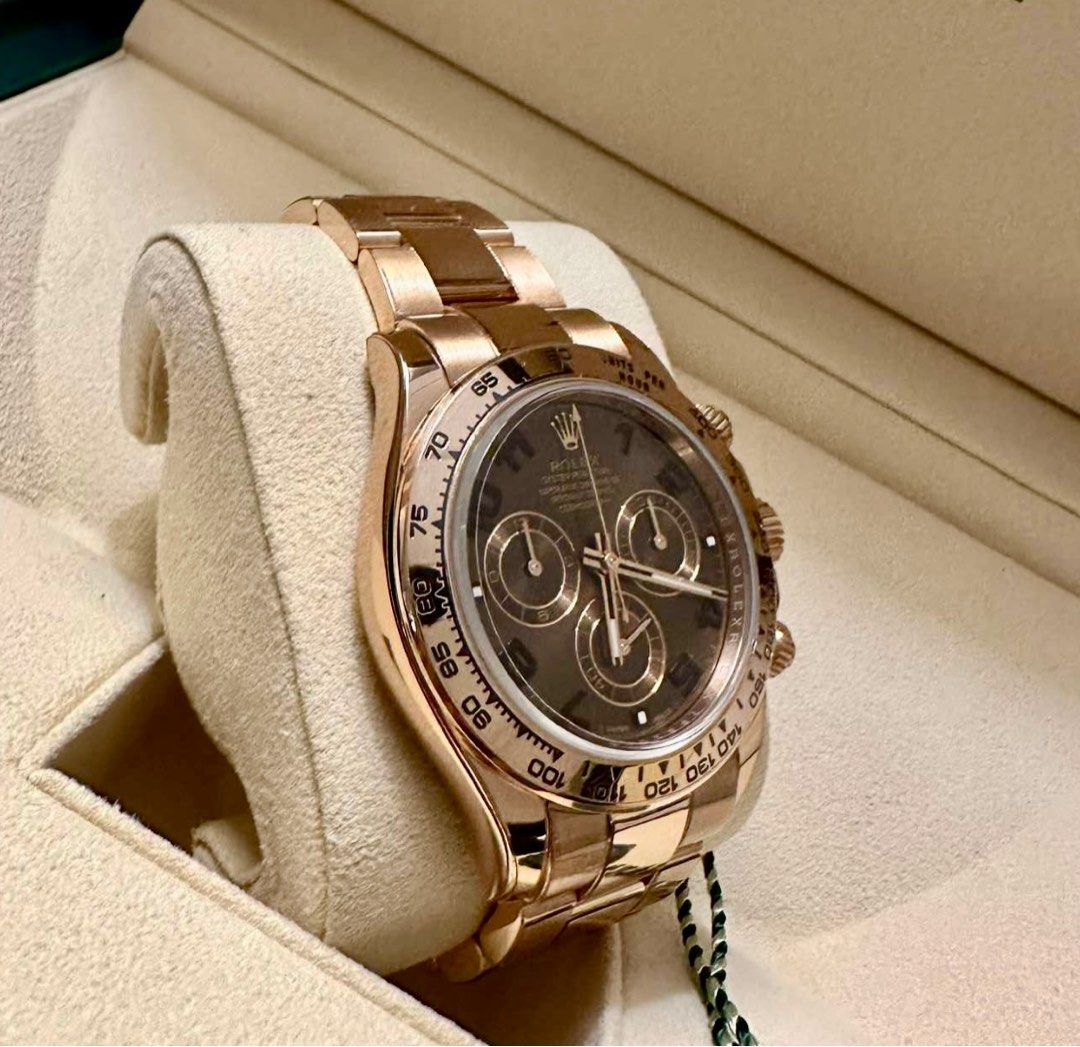 LNIB Rolex Daytona Full Everose RG Choco Arabic Dial 116505, Luxury ...