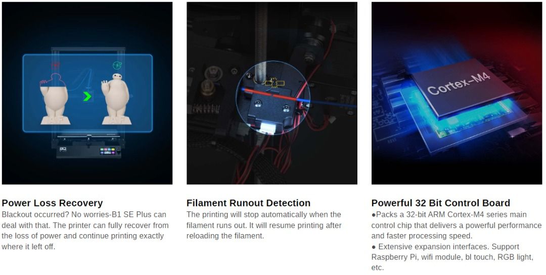 (Local Stock) BIQU B1 SE PLUS 310 x 310 x 340 Volume 3D Printer with ...