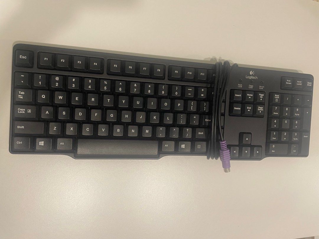 Logitech Classic Keyboard K100 (PS/2 port) Black, Computers & Tech ...