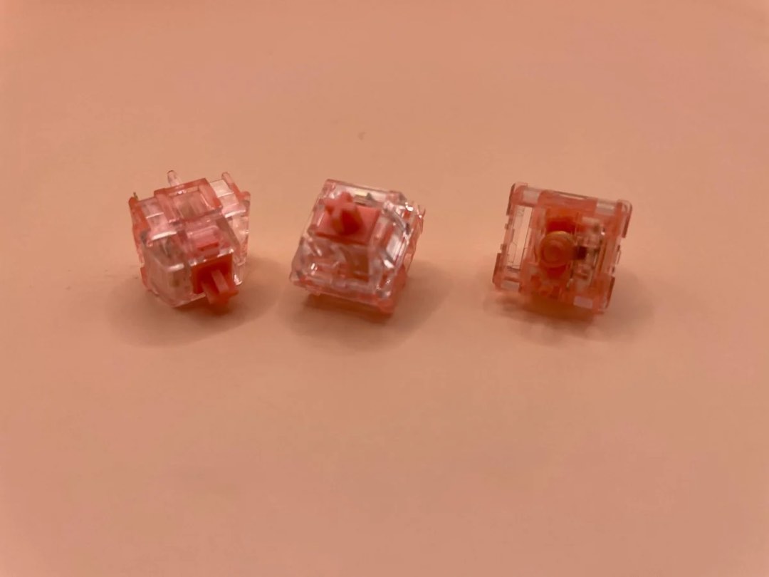 (Lubed/Filmed) KTT strawberry keyboard switches, Computers & Tech ...