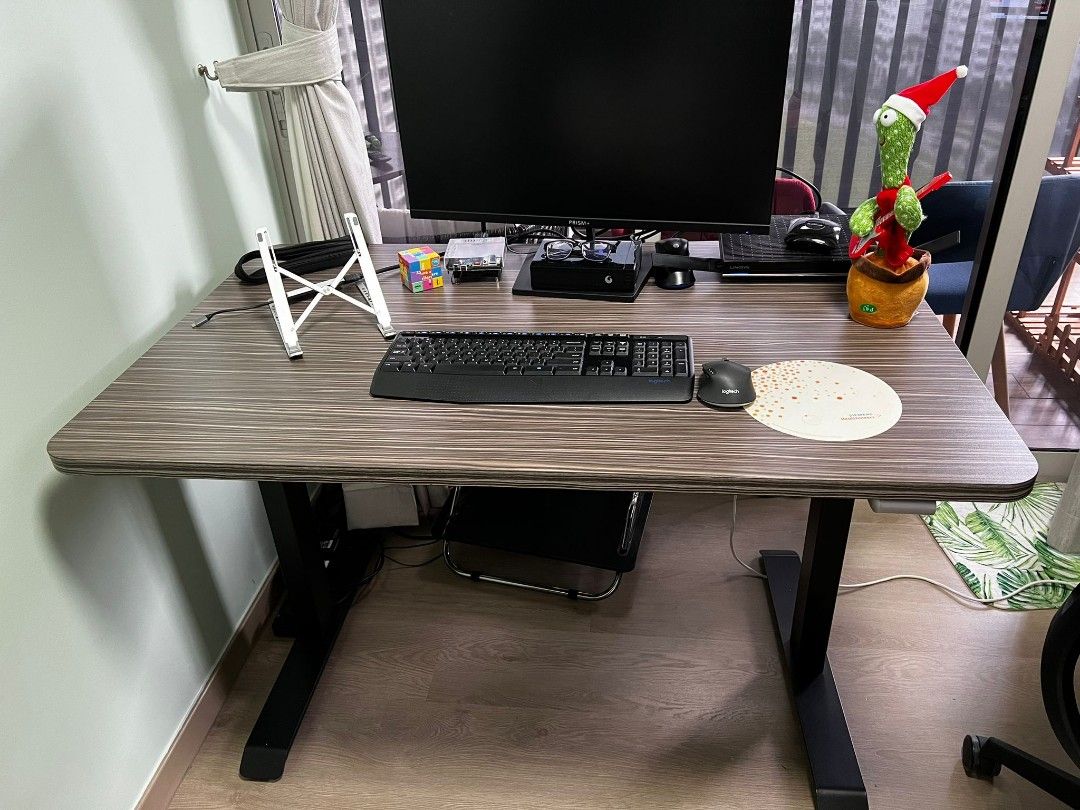 Manual Height Adjustable Study Table, Furniture & Home Living ...