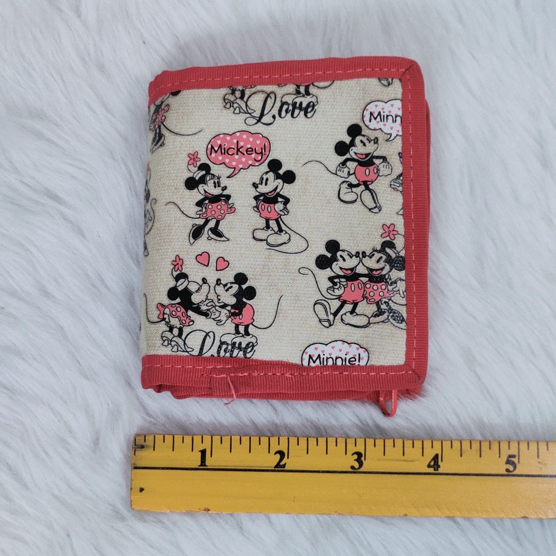 Mickey and Minnie Mouse BiFold Wallet, Women's Fashion, Bags & Wallets ...