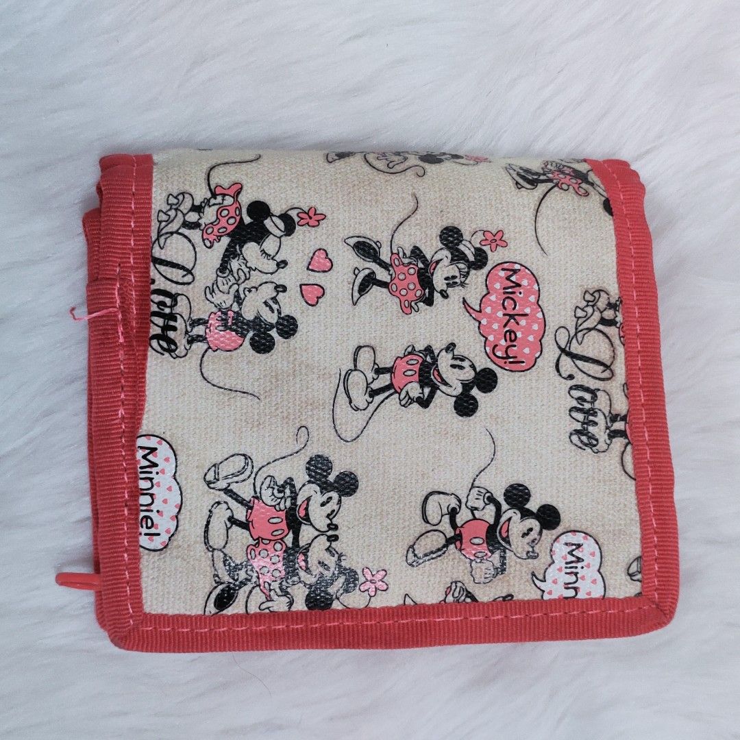 Mickey and Minnie Mouse BiFold Wallet, Women's Fashion, Bags & Wallets ...