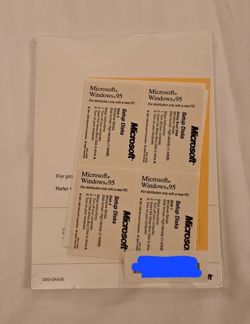 Microsoft Windows 95 User Manual + Licence, 電腦＆科技, 電腦周邊及配件, 電腦周邊產品 ...