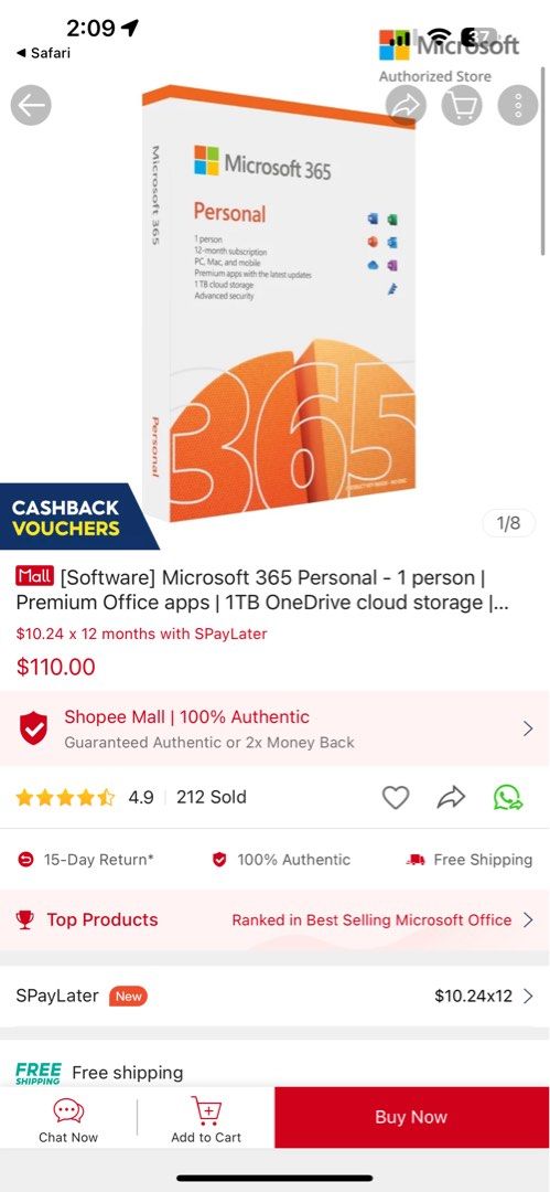 Mircrosoft Office 365 Premium, Computers & Tech, Parts & Accessories ...