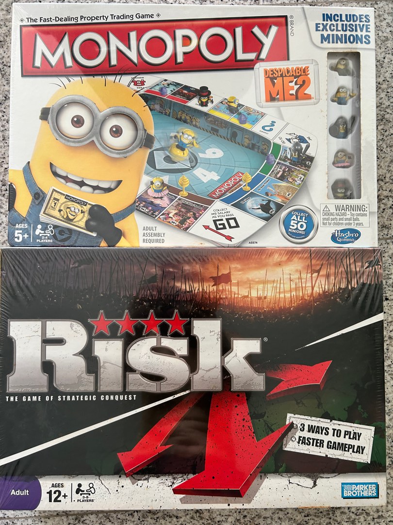 Monopoly and Risk, Hobbies & Toys, Toys & Games on Carousell