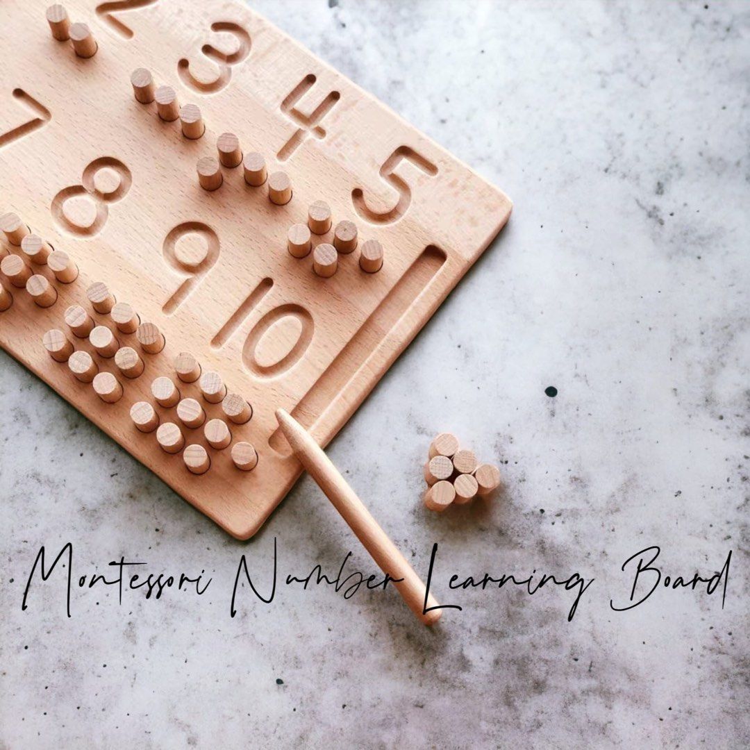Montessori Number Learning Board, Hobbies & Toys, Toys & Games on Carousell