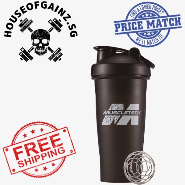 Muscletech 600ml Shaker Black, Furniture & Home Living, Kitchenware ...