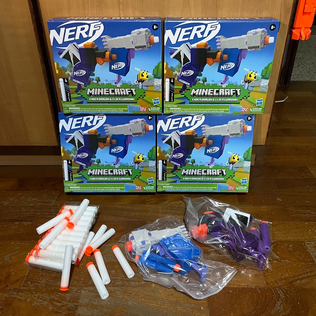 Nerf minecraft blaster set x8, Hobbies & Toys, Toys & Games on Carousell