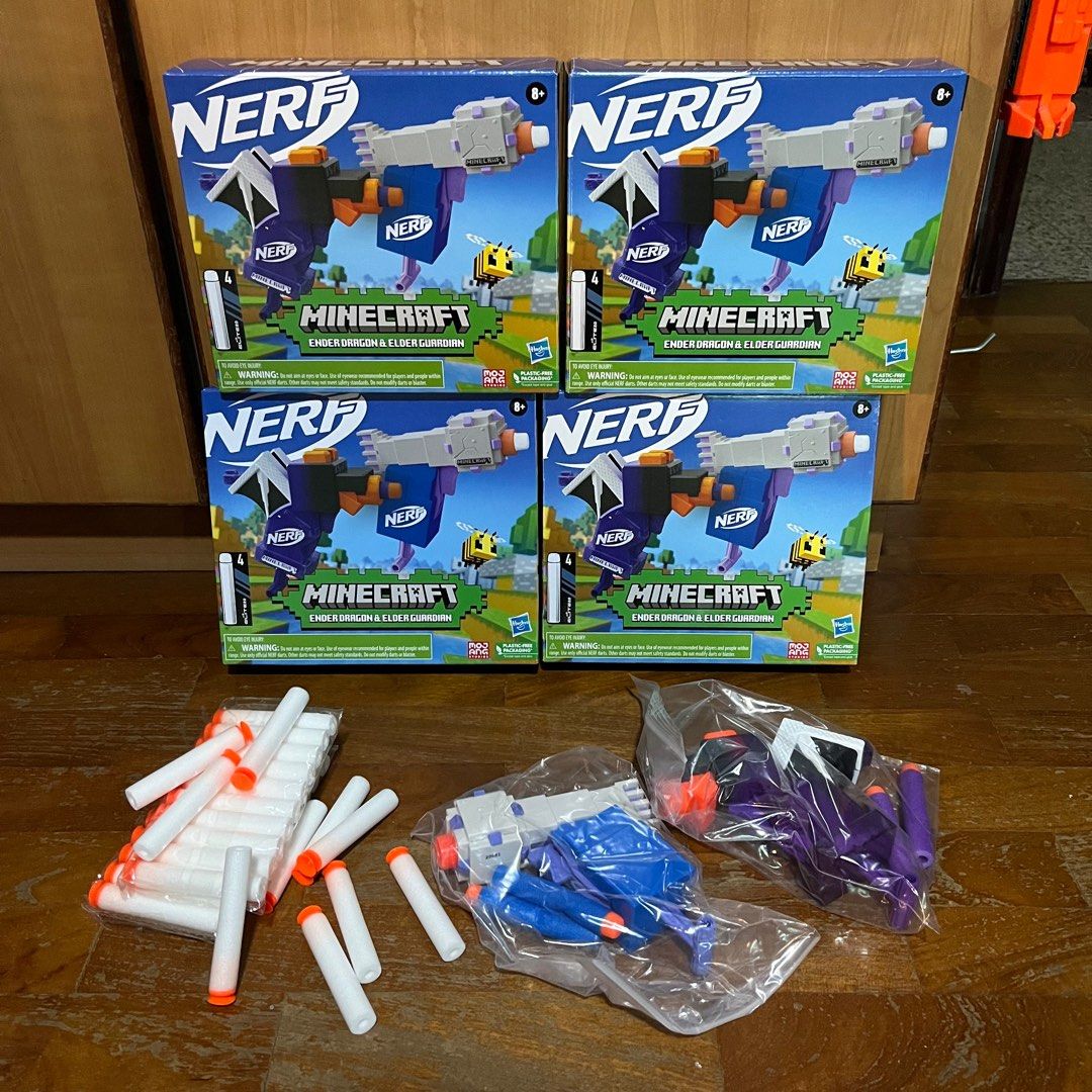 Nerf minecraft blaster set x8, Hobbies & Toys, Toys & Games on Carousell