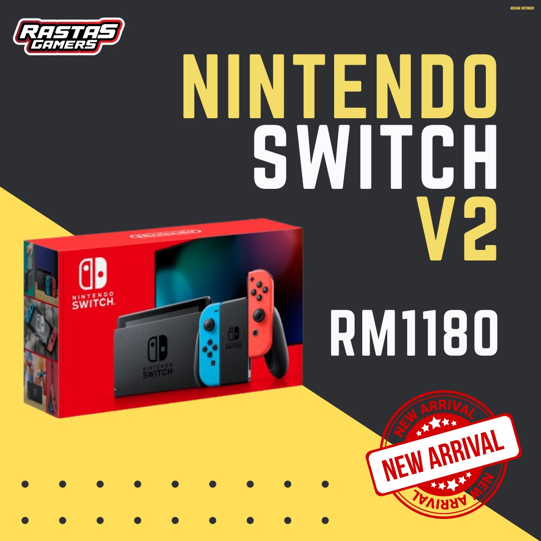 NEW Nintendo Switch V2(Neon), Video Gaming, Video Game Consoles ...