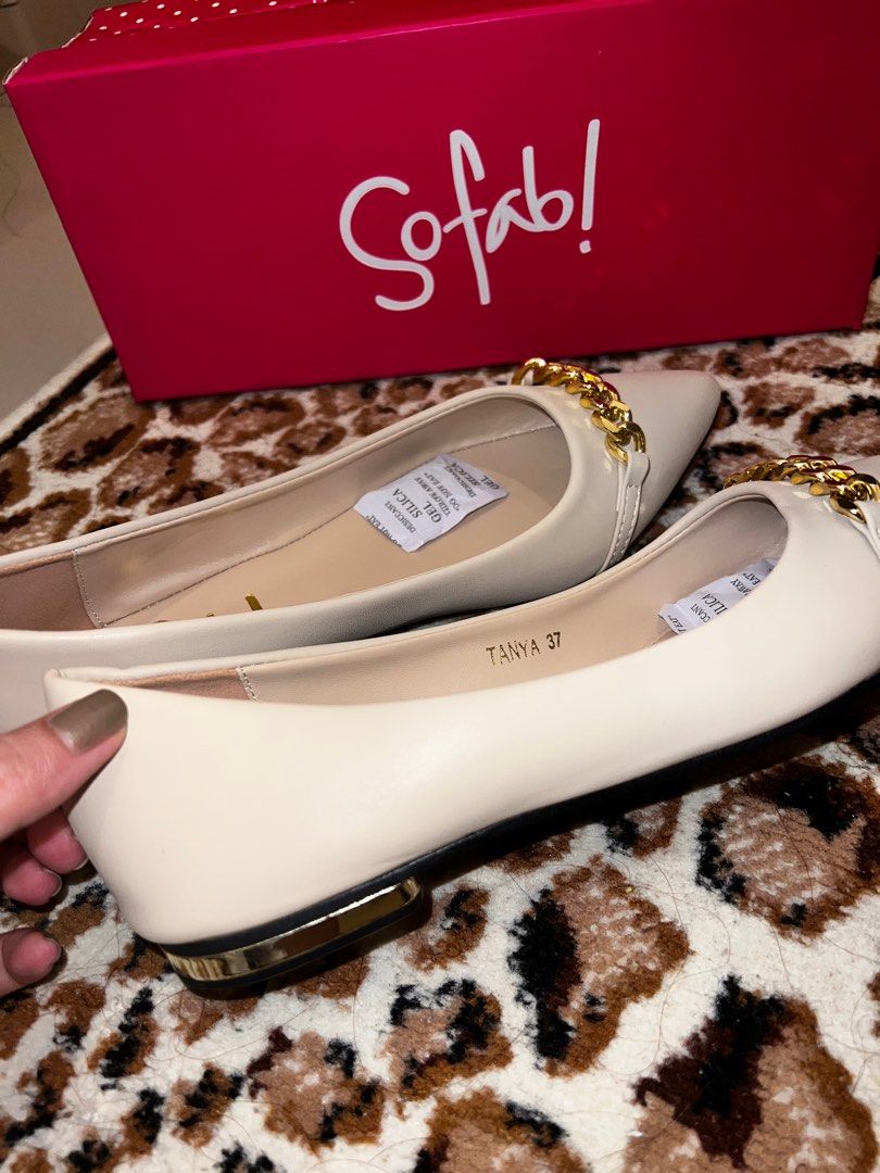 NEW So Fab Nude flat shoes classy elegant, Women's Fashion, Footwear ...