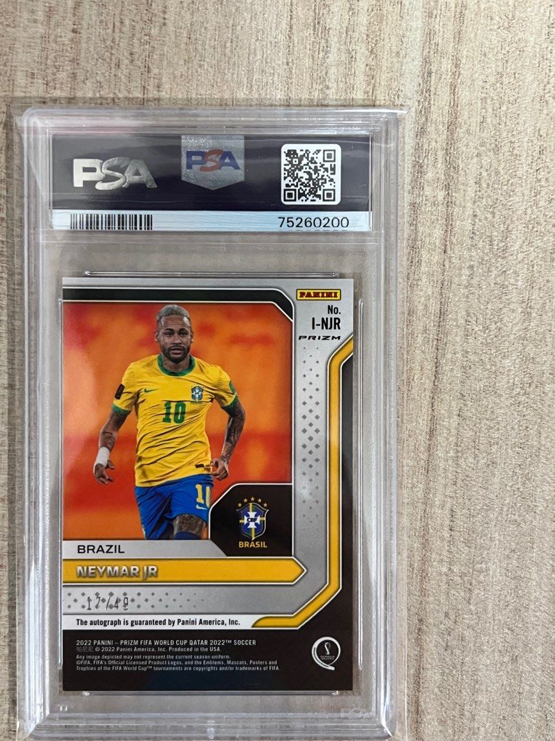 Neymar JR auto/autograph/signatures [PSA,messi,ronaldo,kdb,mbappe ...