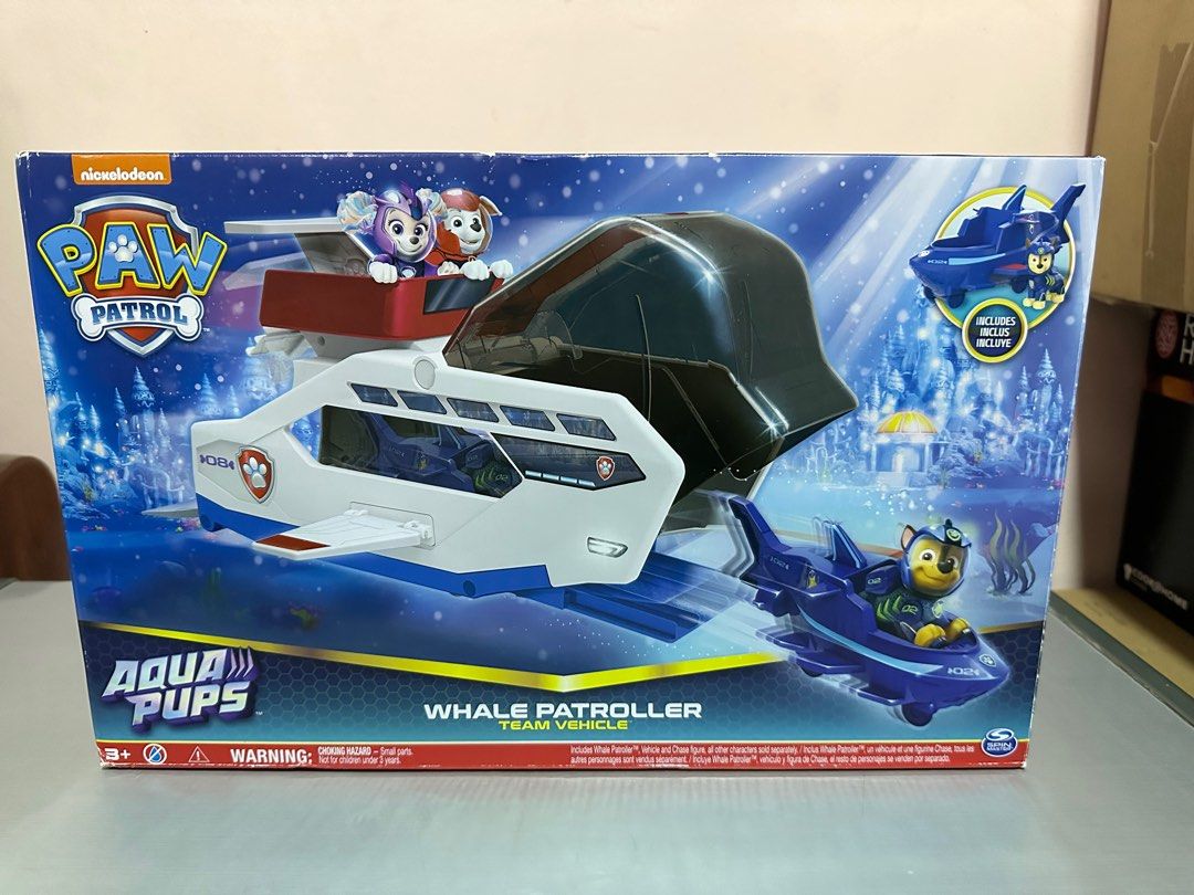 Nickelodeon Paw Patrol Aqua Pops Whale Patroller Team Vehicle with ...