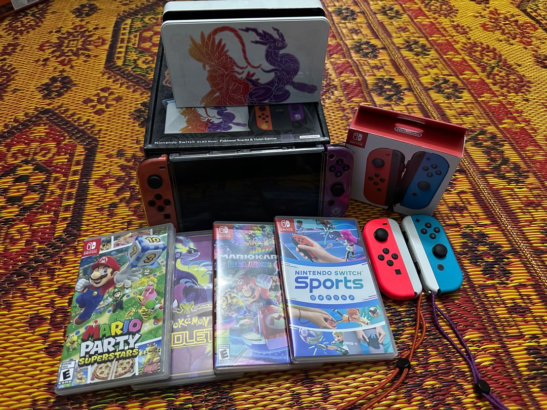 NINTENDO SWITCH OLED LIMITED EDITION (POKEMON SV), Video Gaming, Video ...