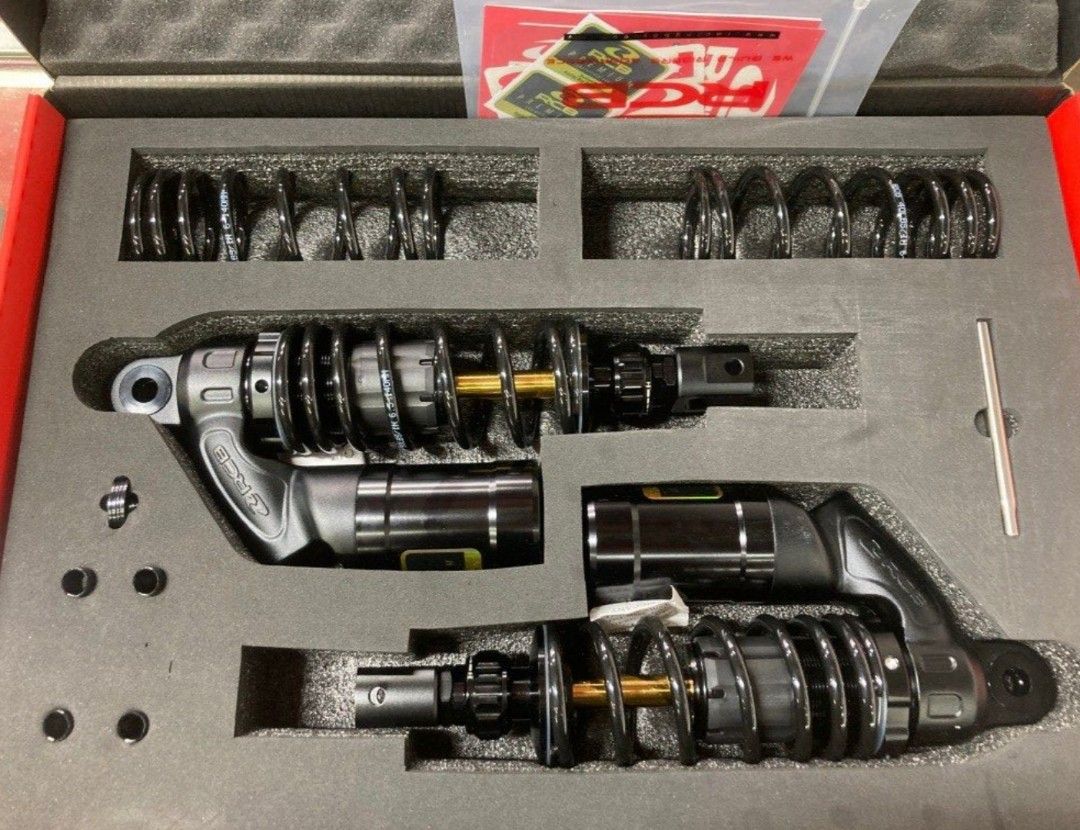 Nmax V2 RCB Premium Black Suspension, Motorcycles, Motorcycle ...