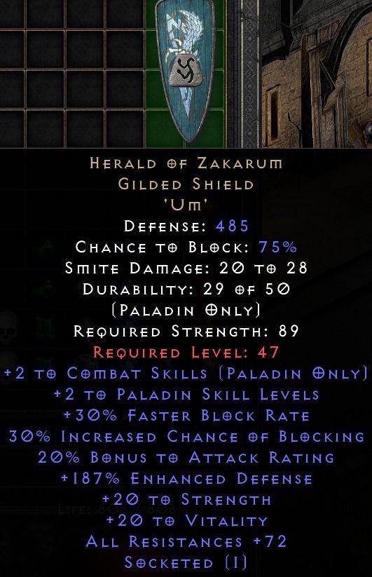 (Non-Ladder) Um'ed HOZ(Herald of Zakarum) (Socketed) . D2R, Video ...