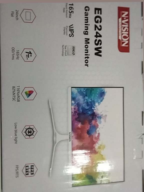 NVision EG24SW Gaming monitor, Computers & Tech, Parts & Accessories ...
