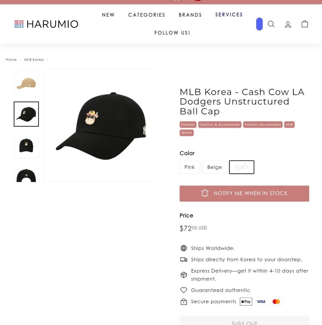 NY cash Cow MLB cap, Men's Fashion, Watches & Accessories, Caps & Hats ...