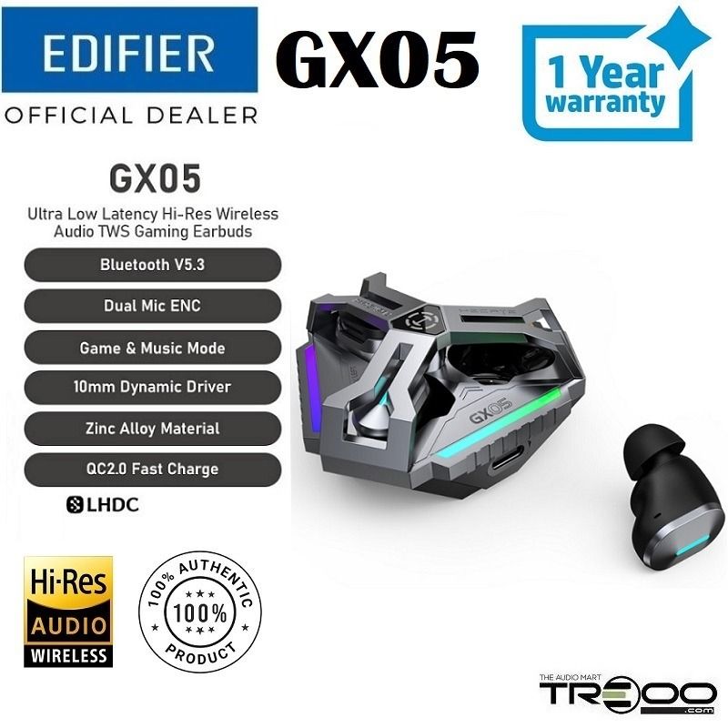 [Official] Edifier GX05 True Wireless Gaming In-Ear Earphone with Microphone, Audio, Earphones ...