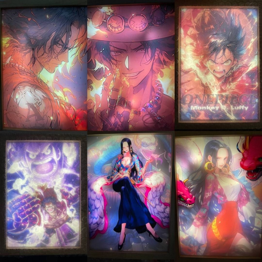 One Piece/ Pokemon Light Frames, Hobbies & Toys, Memorabilia ...