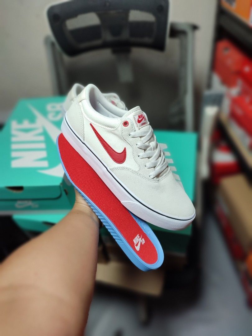 Original & Brand New NIKE SB CHRON 2 (UNIVERSITY RED), Men's Fashion ...