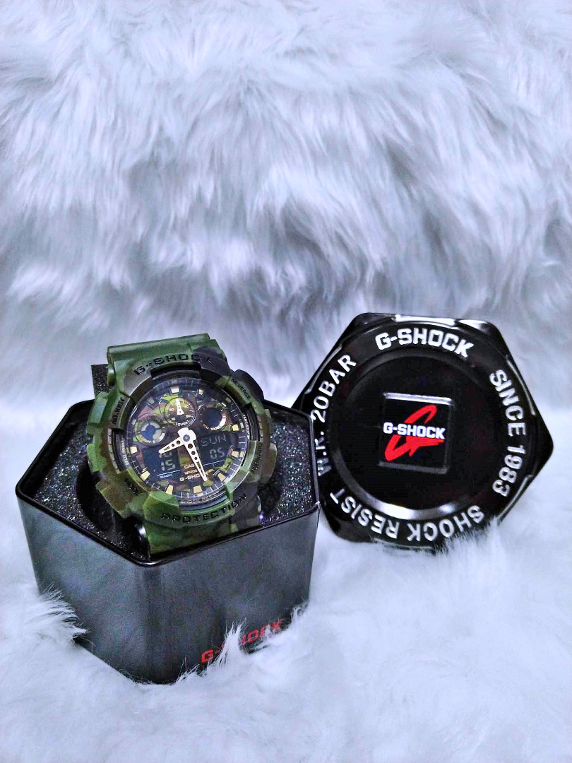 ORIGINAL CASIO G-SHOCK GA-100 CAMOUFLAGE (MODULE: 5081), Men's Fashion ...