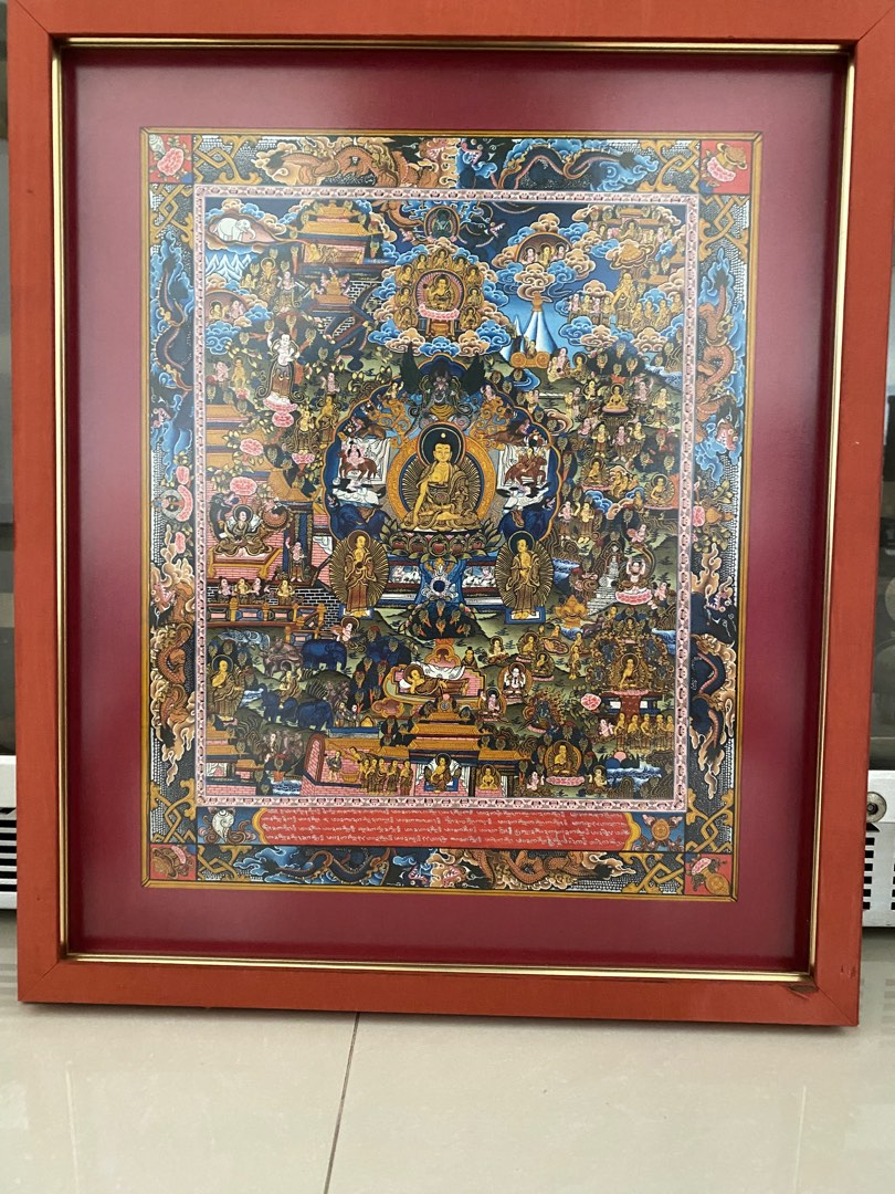 Original Thangka Tibetan Painting, Furniture & Home Living, Home Decor ...