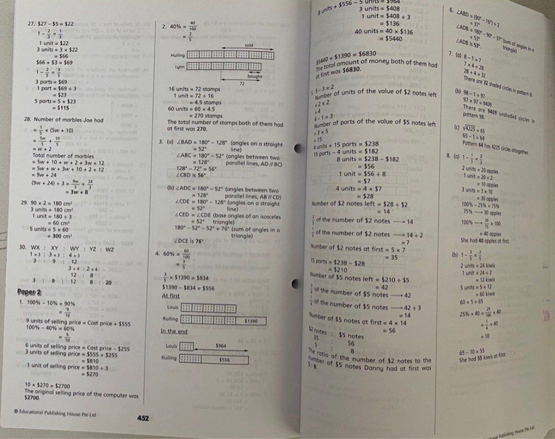 P6 Maths Modular Worksheets PSLE, Hobbies & Toys, Books & Magazines ...