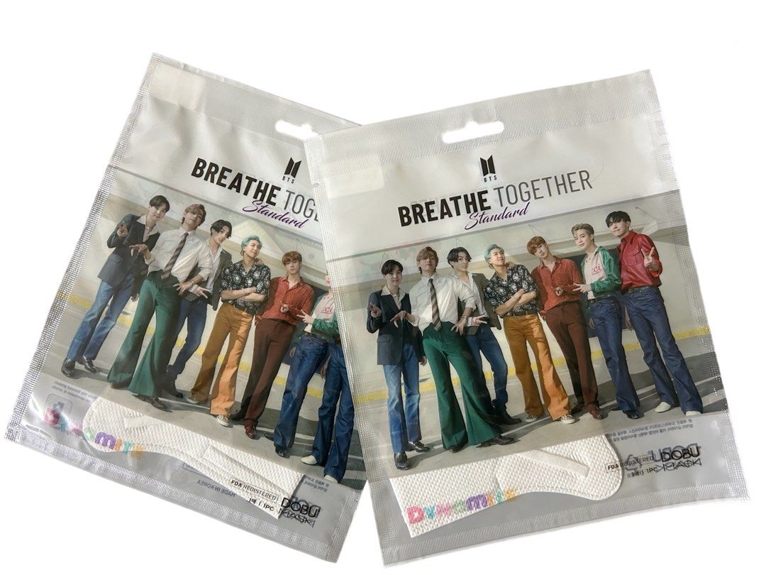 [Personal Shopper] BTS limited edition breathe together white Korean duckbill mask, Health ...