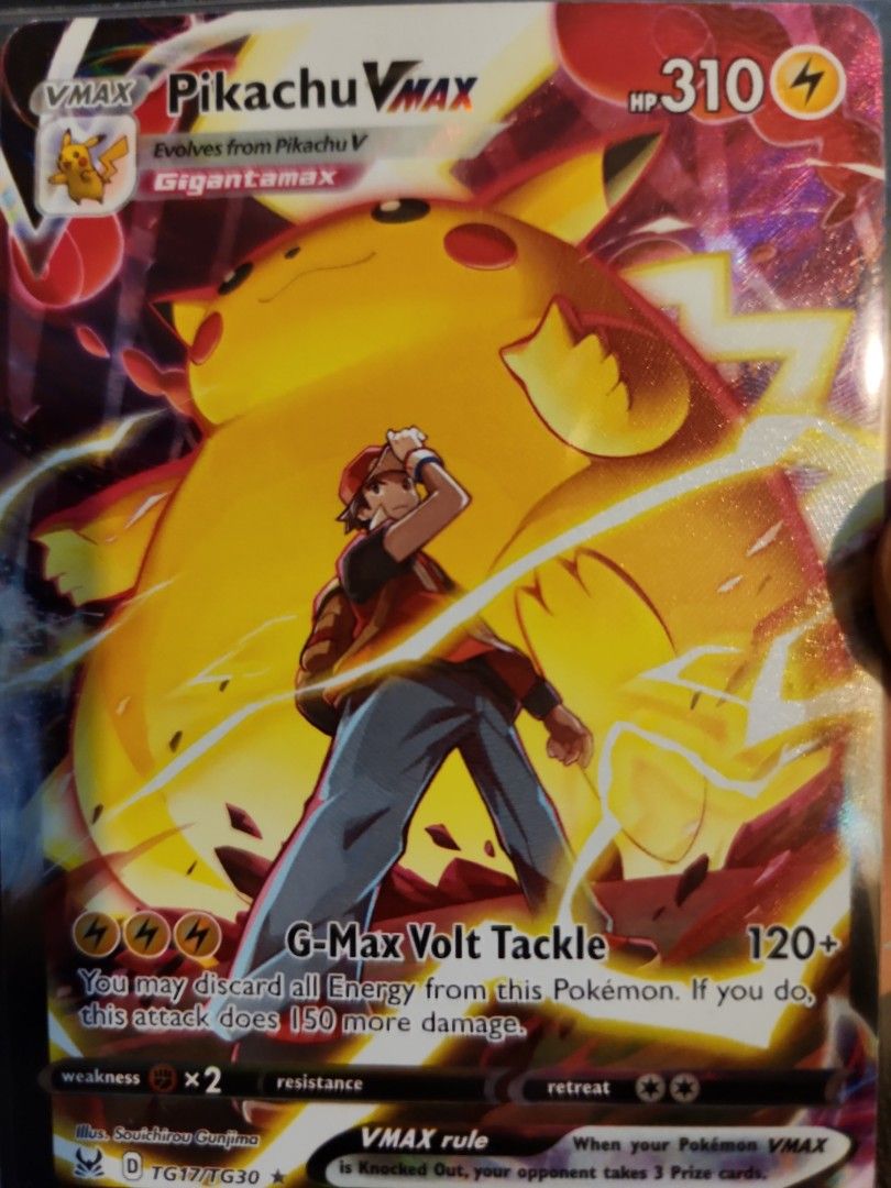Pikachu Vmax Tg17 (Lost Origin), Hobbies & Toys, Toys & Games on Carousell