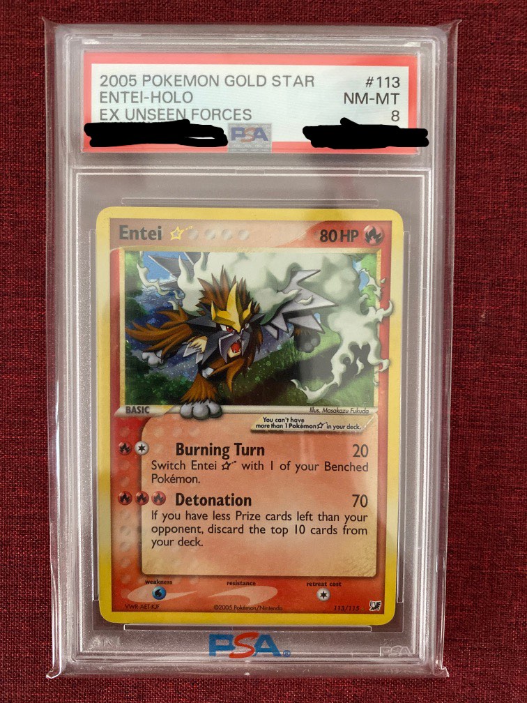 Pokemon card entei gold star entei sar vstar universe crown zenith ...