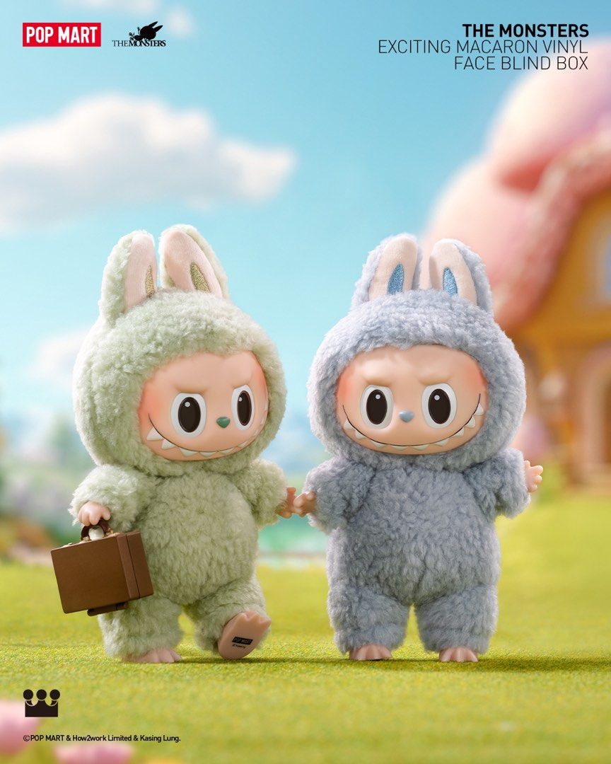 POP MART THE MONSTERS Labubu Exciting Macaron Vinyl Face Blind Box SEALED FULL SET Unopened 6 ...