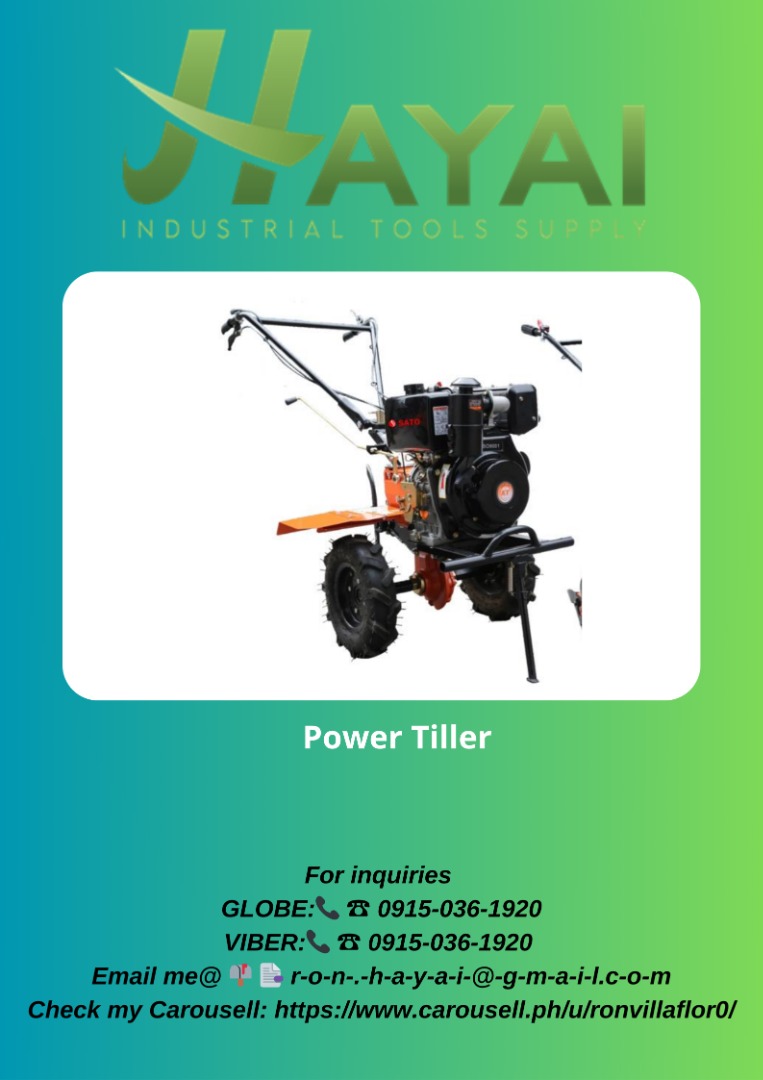Power Tiller, Commercial & Industrial, Construction Tools & Equipment ...