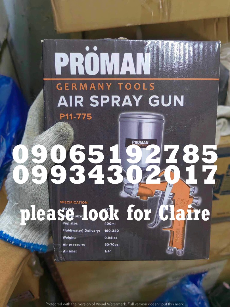 Proman Air Spray Gun, Commercial & Industrial, Construction Tools ...