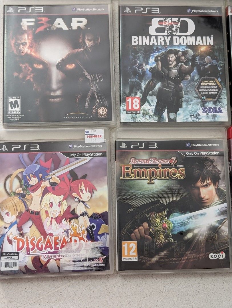 PS3 Games playstation 3 lair resident evil demo's souls dynasty warriors empires 7 binary domain ...