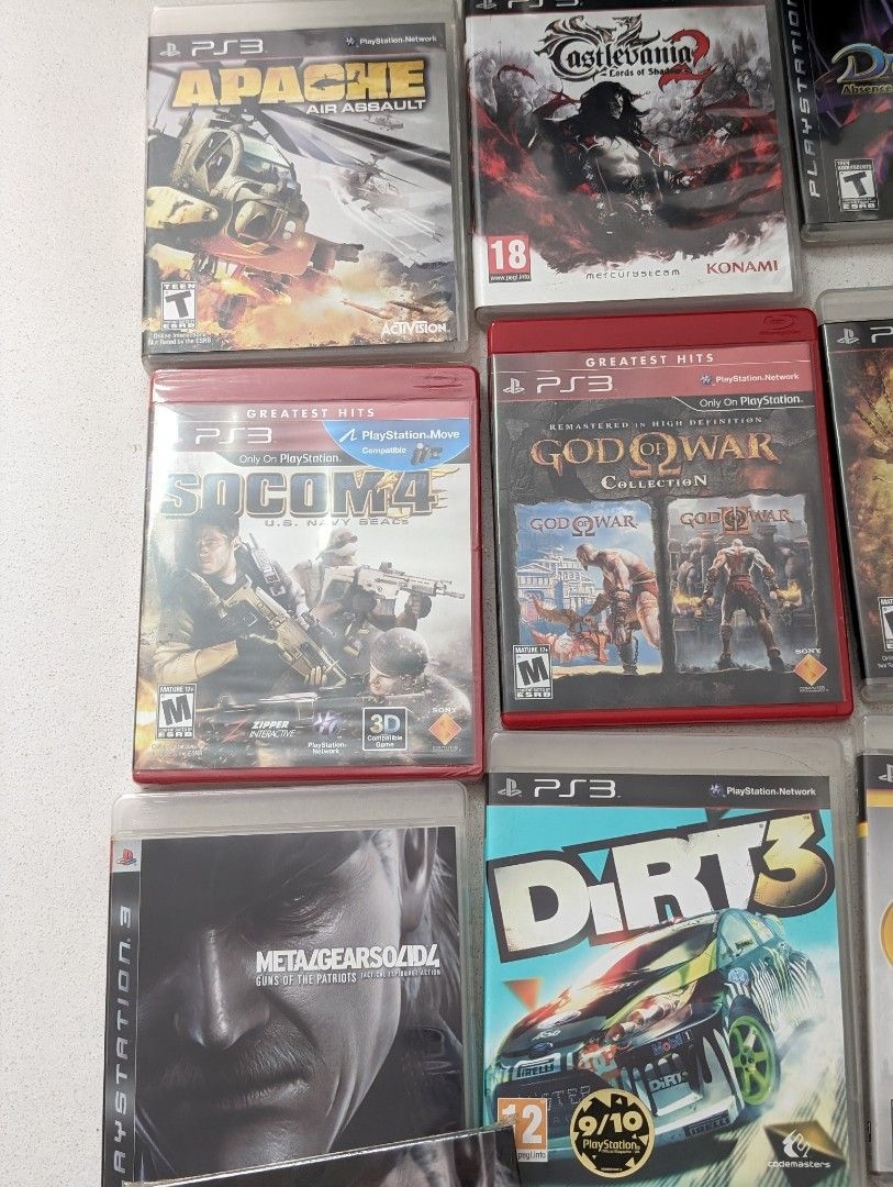 PS3 Games playstation 3 metal gear solid 4 collector edition god of war ...