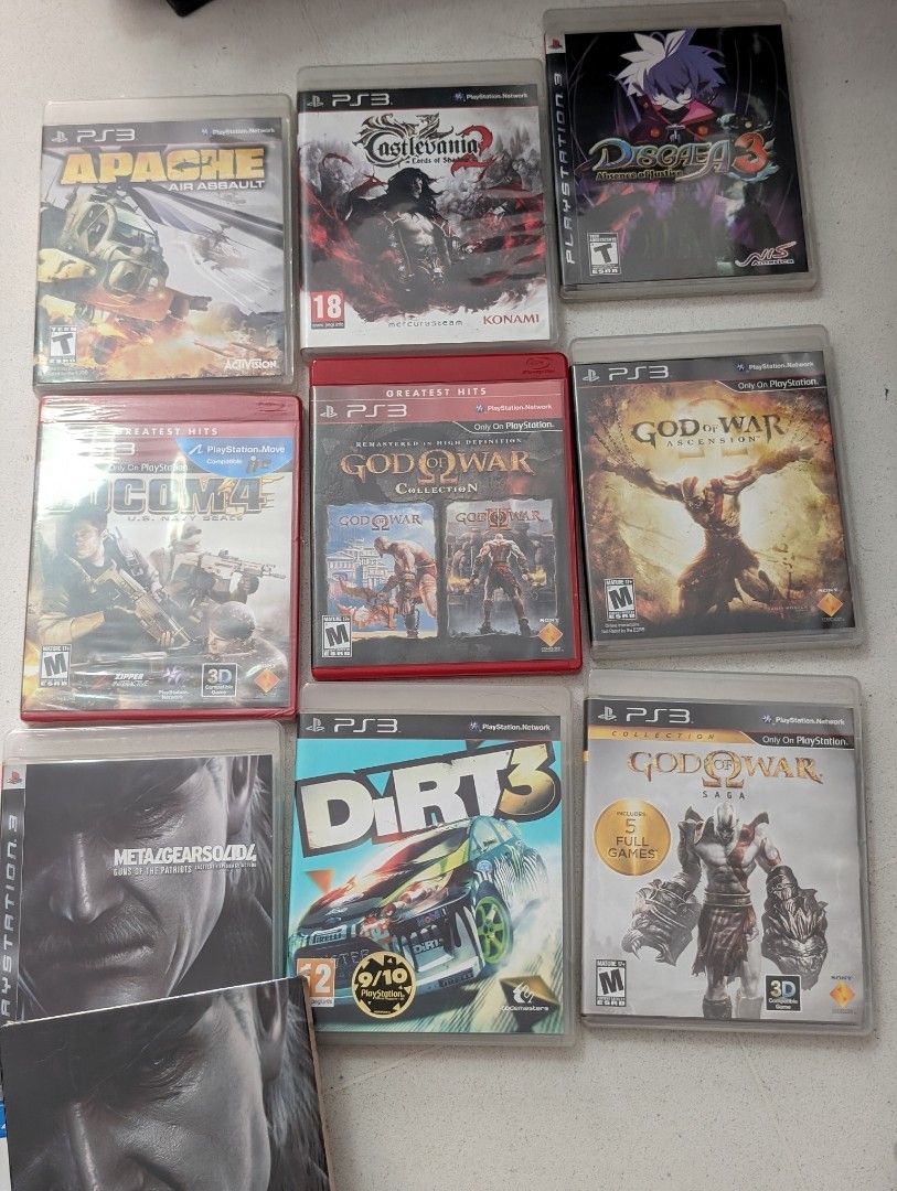 PS3 Games playstation 3 metal gear solid 4 collector edition god of war ...