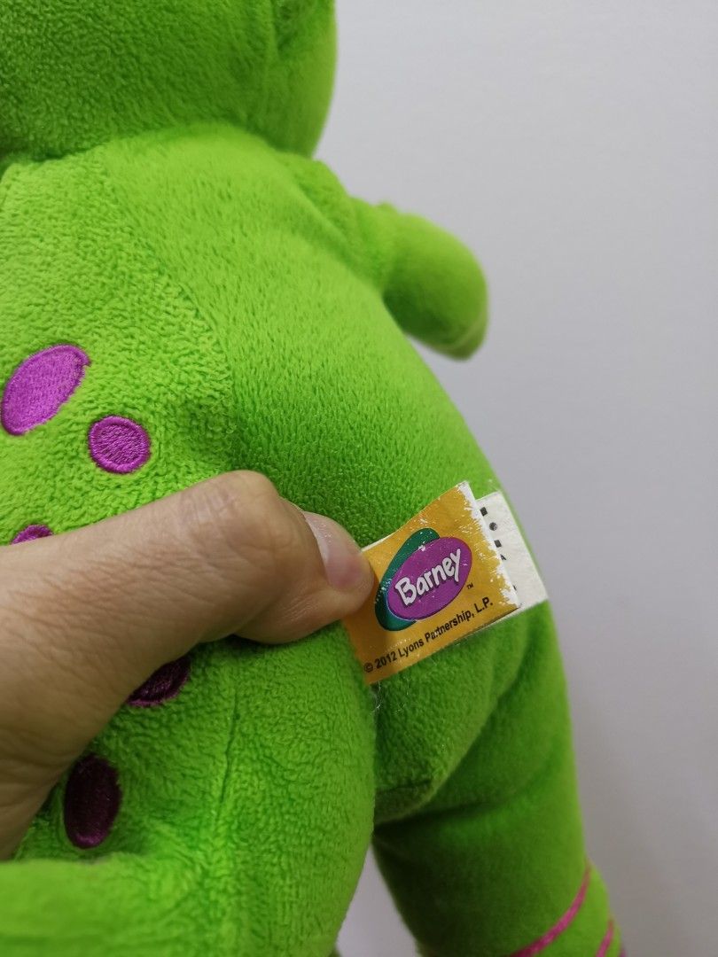 Rare Baby Bop Barney Plush Toy Music Triceratops Baby Boppity Bop Bj ...