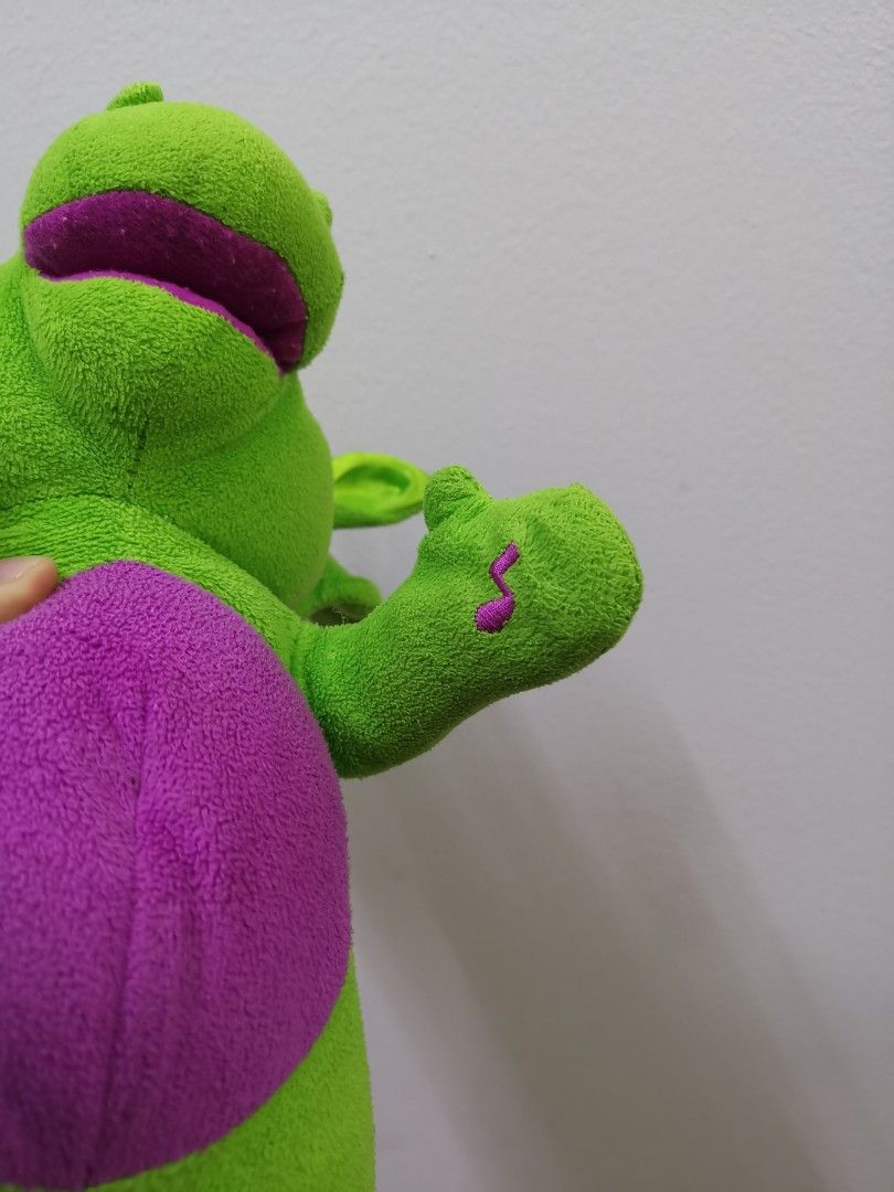 Rare Baby Bop Barney Plush Toy Music Triceratops Baby Boppity Bop Bj ...