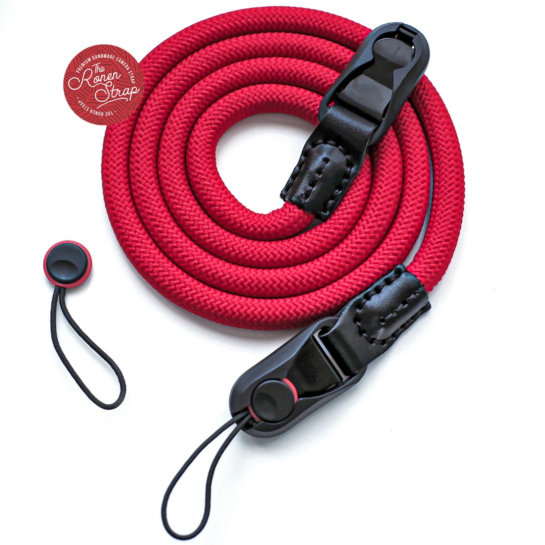 Red Nylon Rope Camera Strap with Quick release for Shoulder & Neck ...