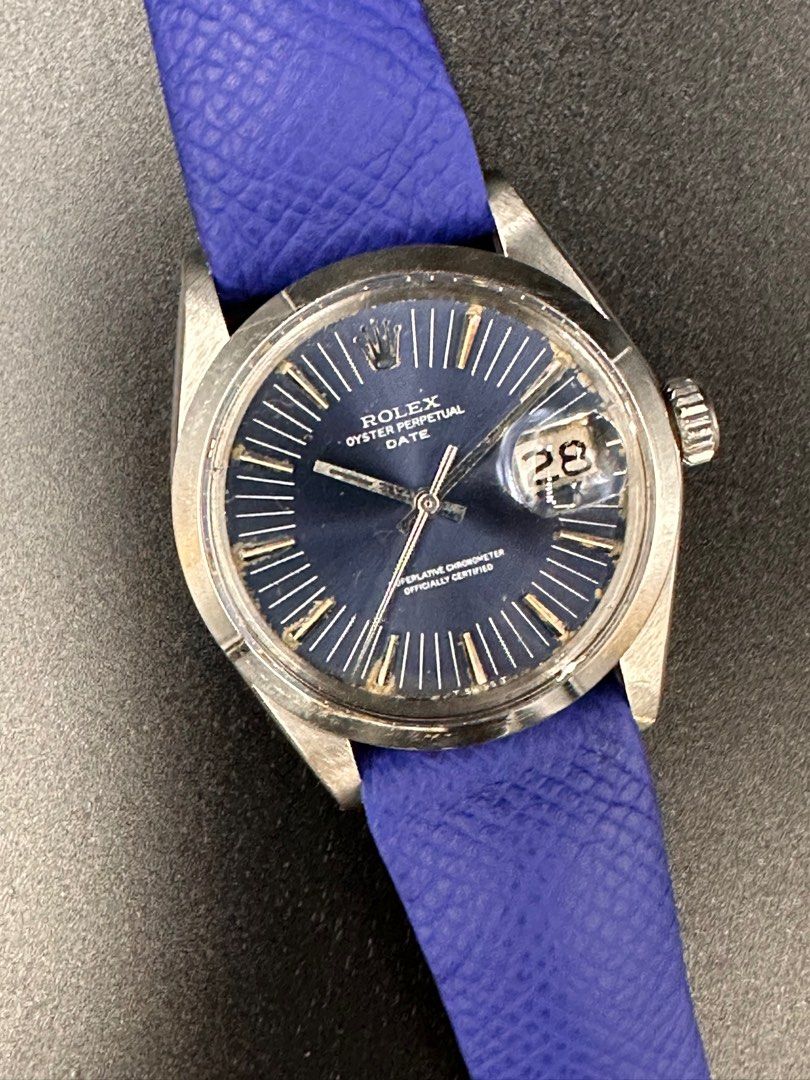 Rolex 1500 Oyster Perpetual Date Long Index “Radial” Dial, Luxury ...