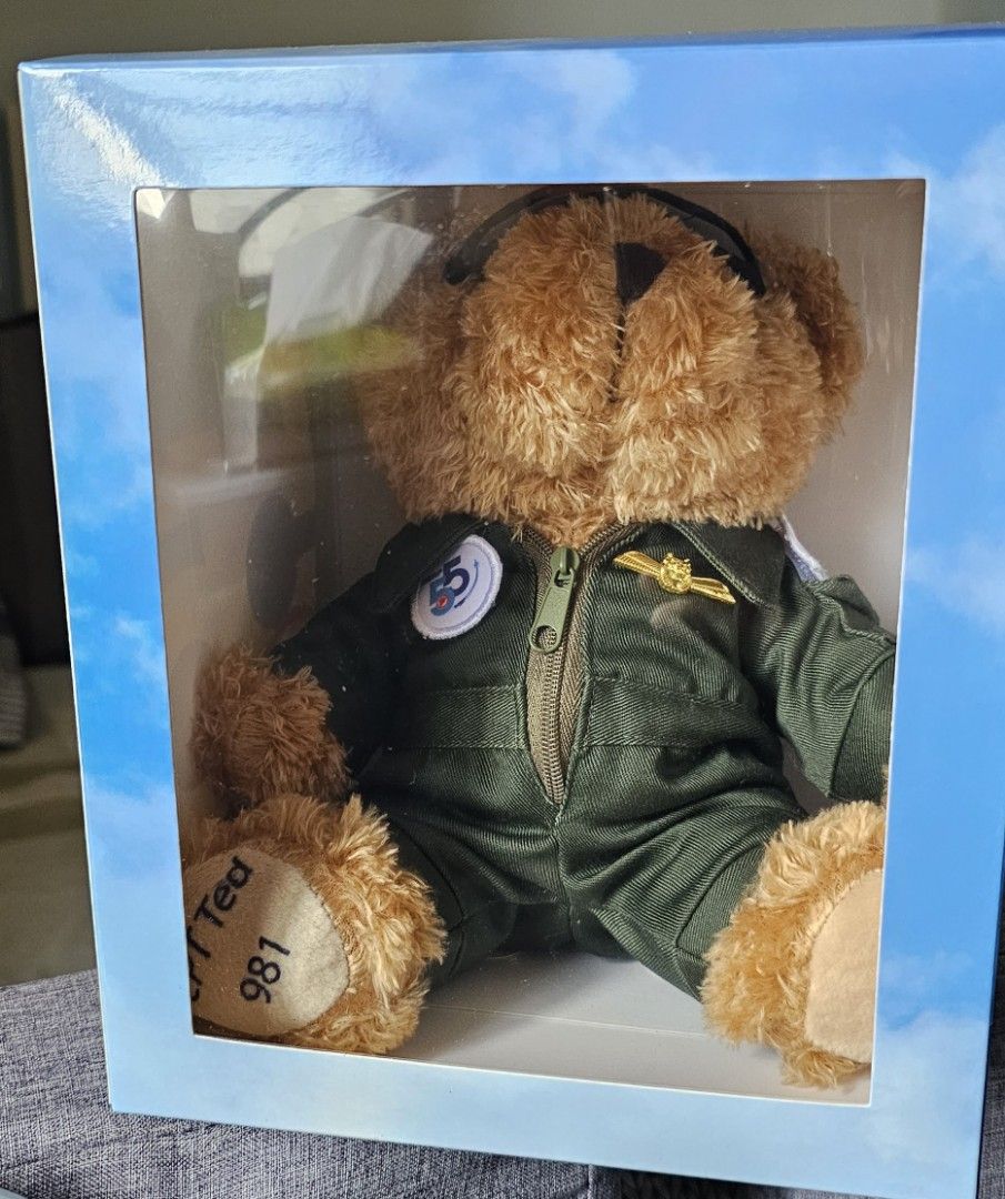 RSAF 55 Captain Ted with serial number, Hobbies & Toys, Toys & Games on ...