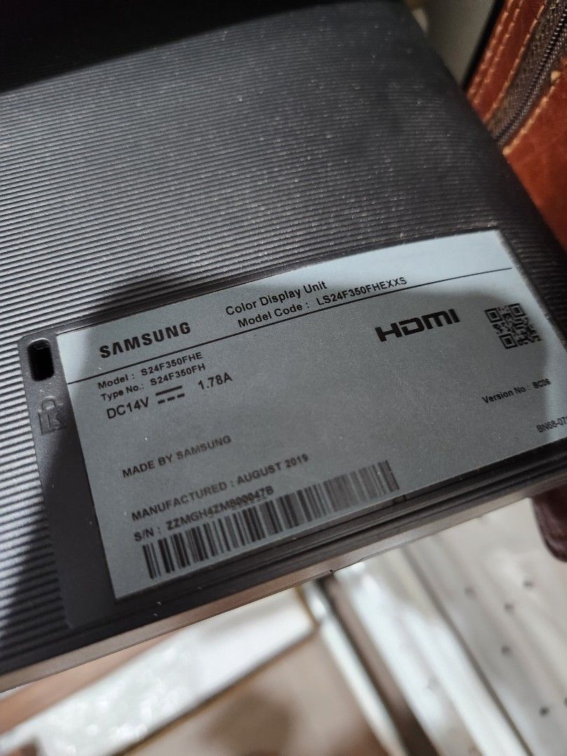 Samsung 24 inch monitor S24F, Computers & Tech, Parts & Accessories ...