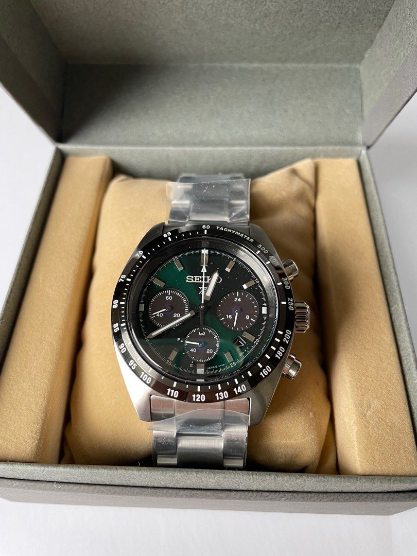 Seiko Prospex Speedtimer (JDM) - Green Brand New, Men's Fashion ...