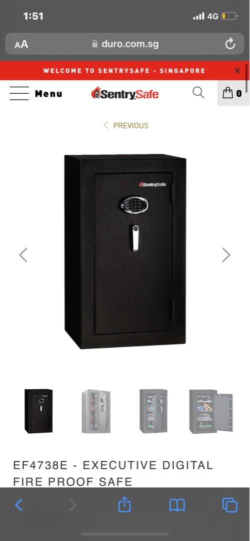Sentry Safelock, Furniture & Home Living, Security & Locks, Safe on ...