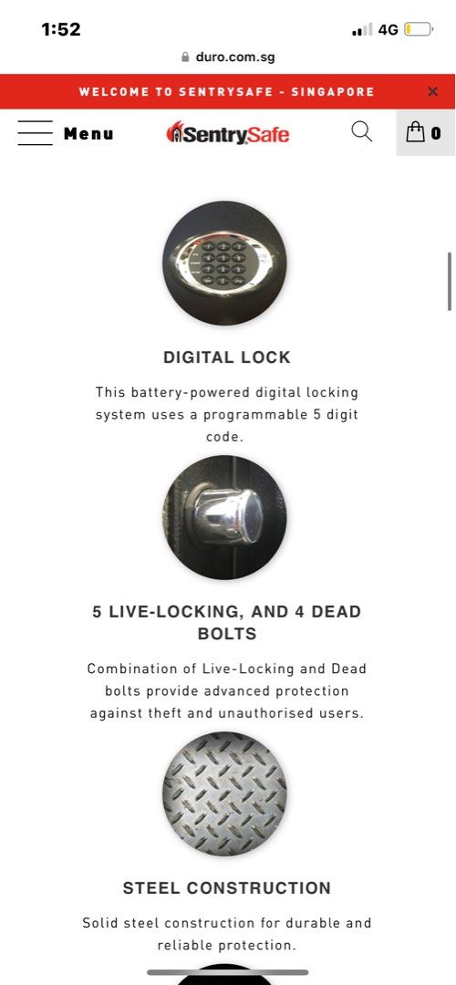 Sentry Safelock, Furniture & Home Living, Security & Locks, Safe on ...