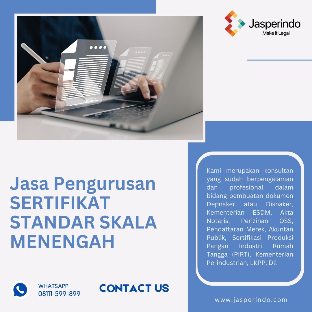 SERTIFIKAT STANDAR SKALA MENENGAH, Jasa, Lainnya di Carousell