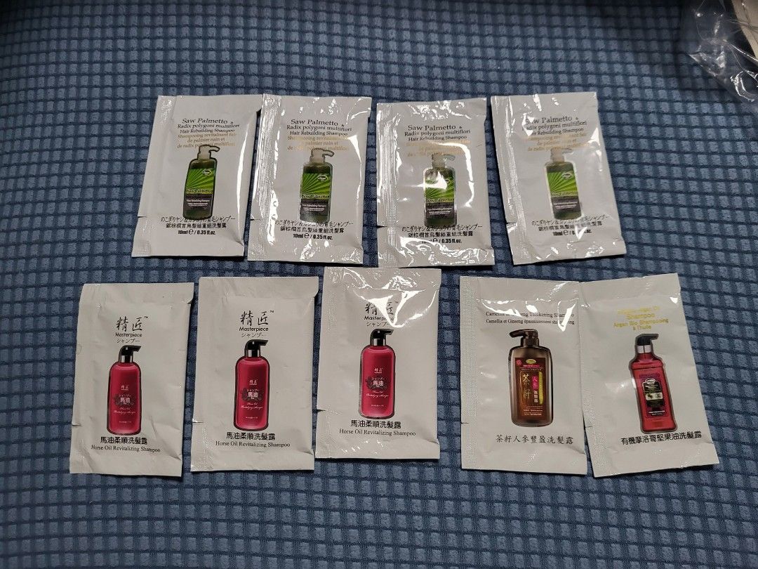 Shampoo sample, 美容＆化妝品, 健康及美容 - 頭髮護理 - Carousell